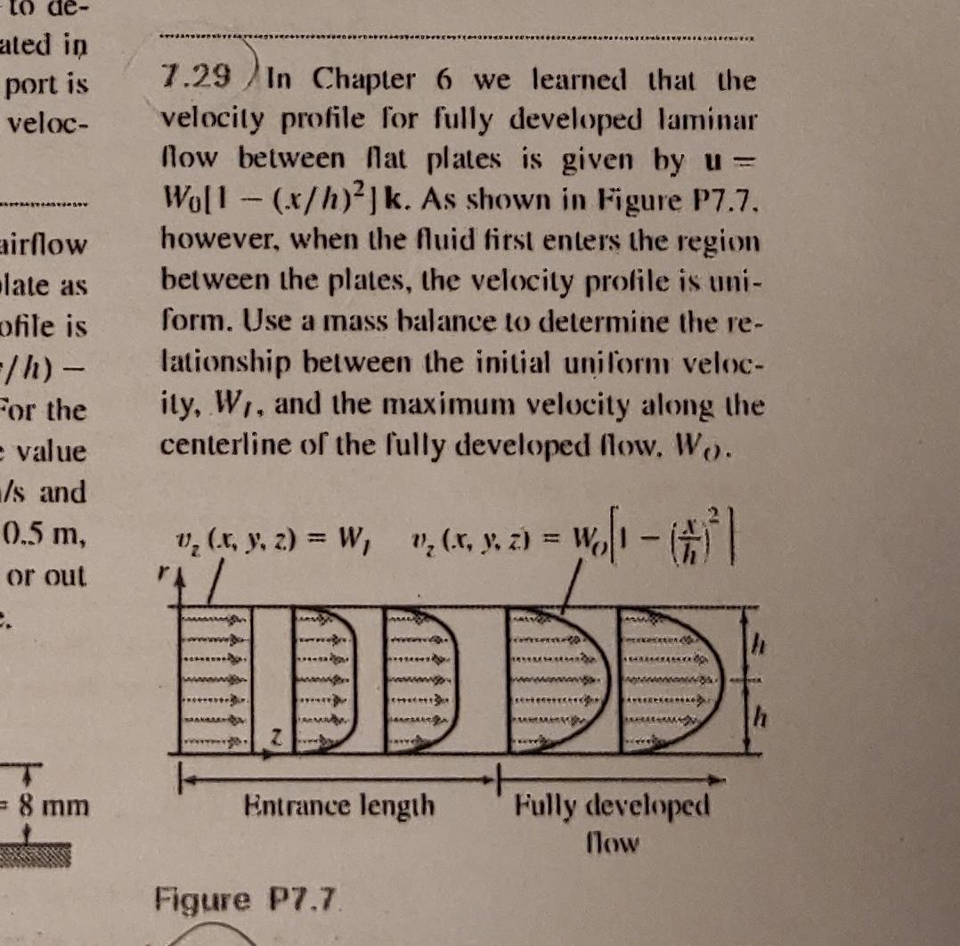 Solved 7.29 ﻿In Chapter 6 ﻿we learned that the velocity | Chegg.com