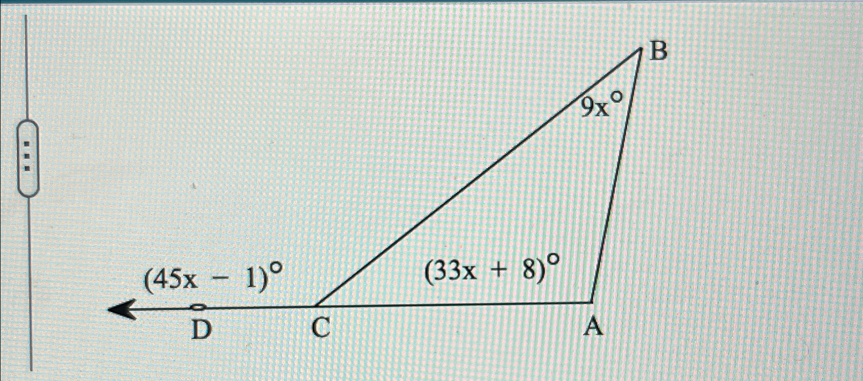 Solved Use The Diagram To Find The Measure Of Exterior Angle