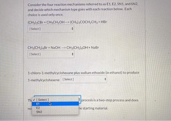 Solved Consider the four reaction mechanisms referred to as | Chegg.com