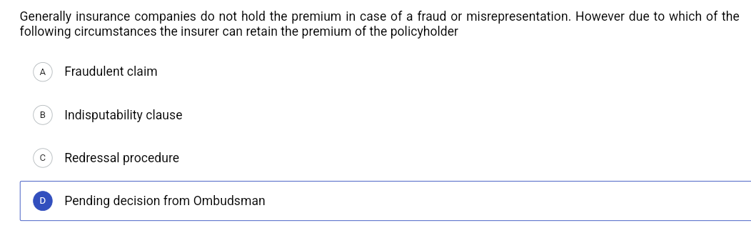 Solved Generally insurance companies do not hold the premium | Chegg.com