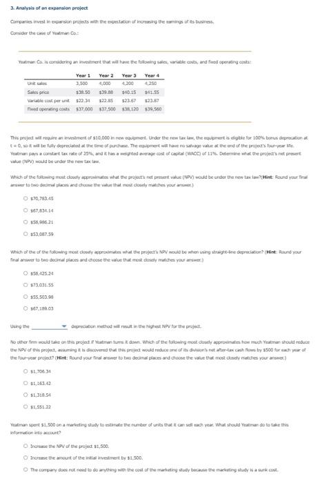 Solved Drop down: Using the (straight-line / bonus) | Chegg.com