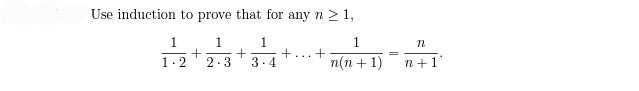 Solved Use induction to prove that for any | Chegg.com