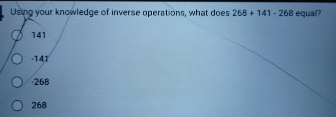Solved Using your knowledge of inverse operations, what does | Chegg.com