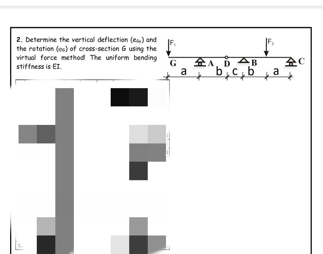 Solved a=3a mb=4 mc=5 mF1=150)kNF2=250E=64000KNm22. the vir. | Chegg.com