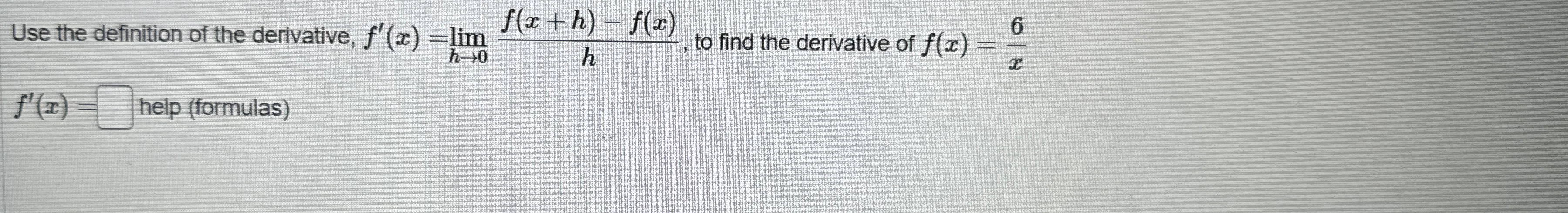 Solved Use the definition of the derivative, | Chegg.com