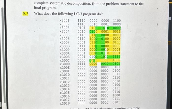 Solved 6.7 complete systematic decomposition, from the | Chegg.com