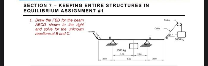 Solved Draw a complete FBD for each question below using the | Chegg.com