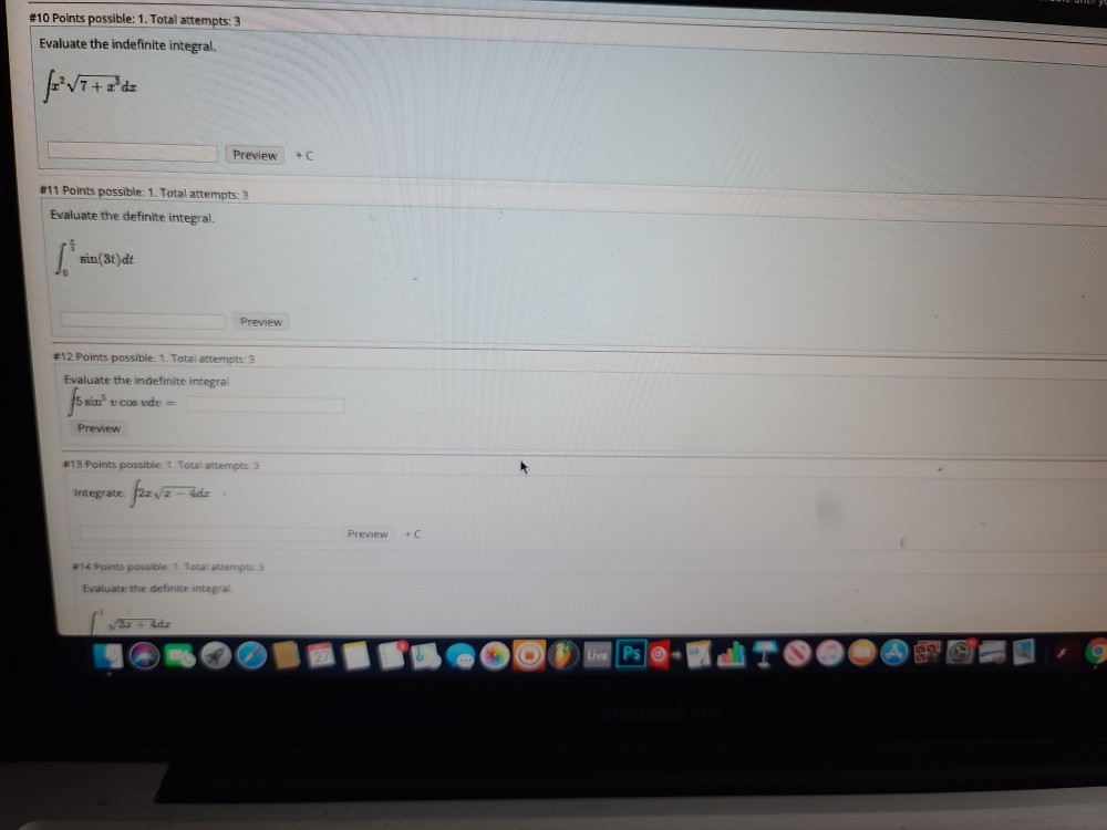 Solved #10 Points possible: 1. Total attempts: 3 Evaluate | Chegg.com