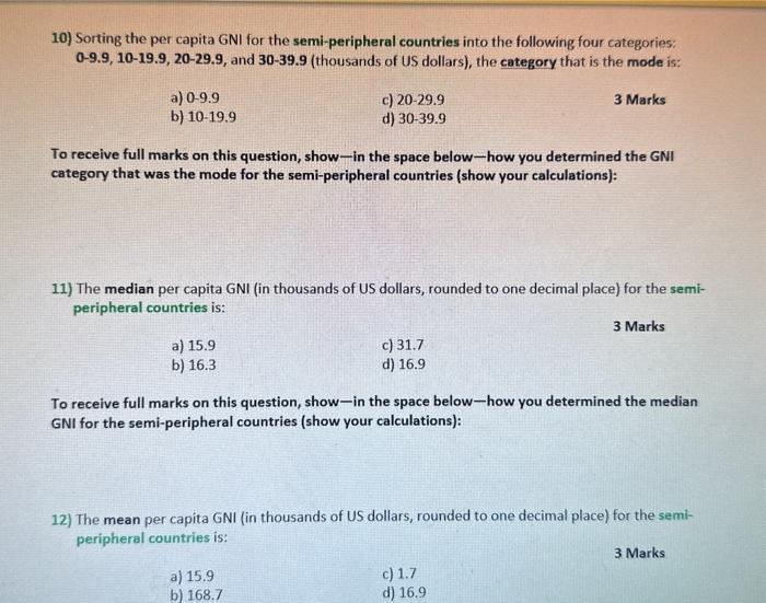 Solved ii) Scale of Measurement; Measures of Central | Chegg.com