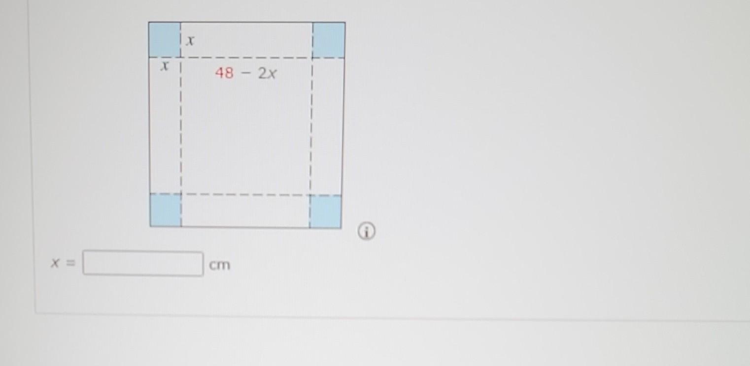 Solved A Box with an open top is to be made from a square | Chegg.com