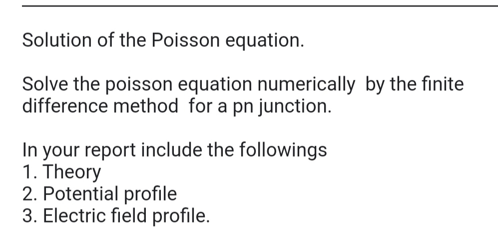 Solved Solution of the Poisson equation.Solve the poisson | Chegg.com