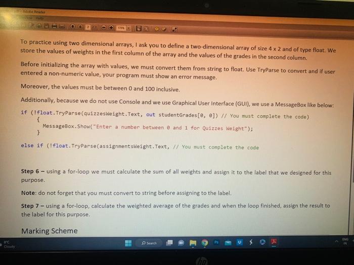 ep 1 - Create a project of type Windows Forms App | Chegg.com
