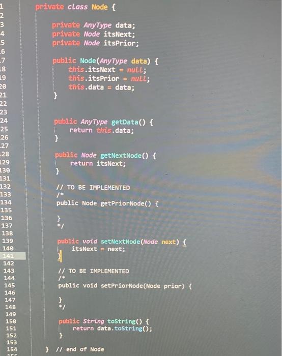 Solved For this assignment you will write an implementation | Chegg.com