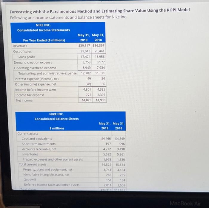 Solved Forecasting with the Parsimonious Method and | Chegg.com Solved Forecasting with the Parsimonious Method and | Chegg.com