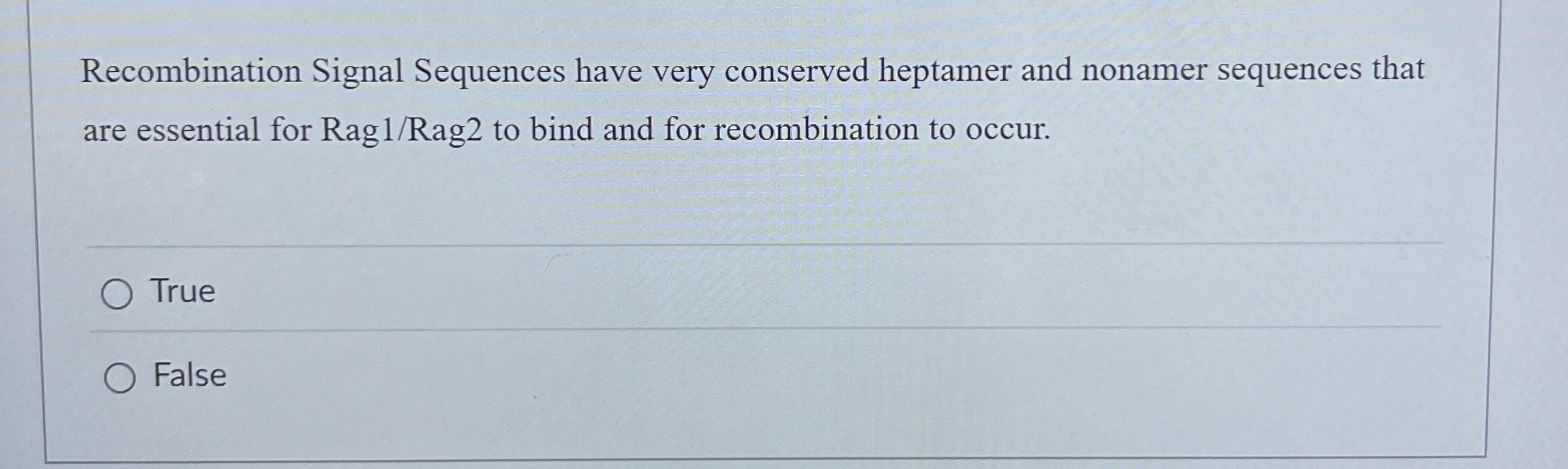 Solved Recombination Signal Sequences have very conserved | Chegg.com