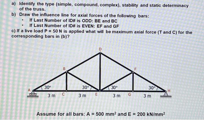 Solved a) Identify the type (simple, compound, complex), | Chegg.com
