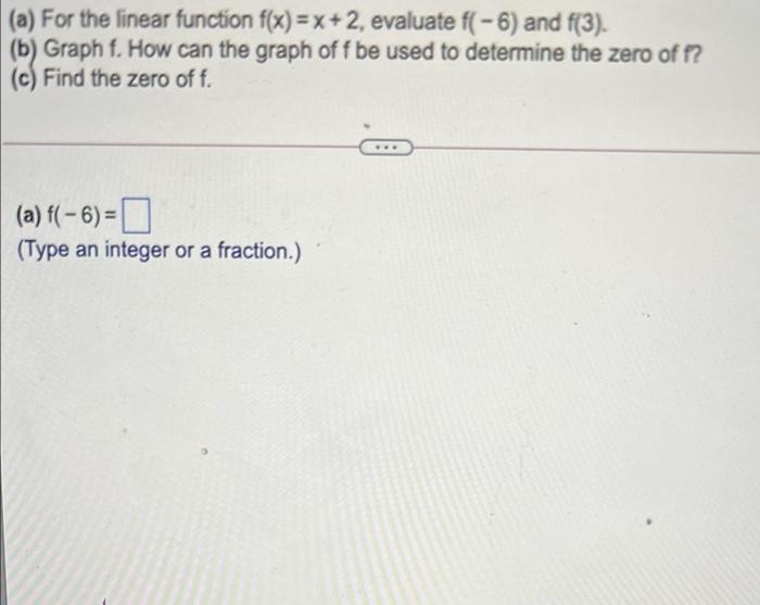 Solved (a) For the linear function f(x)= x + 2, evaluate | Chegg.com