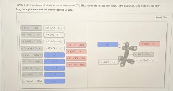 Solved Identify the hybridization of all interior atoms for | Chegg.com