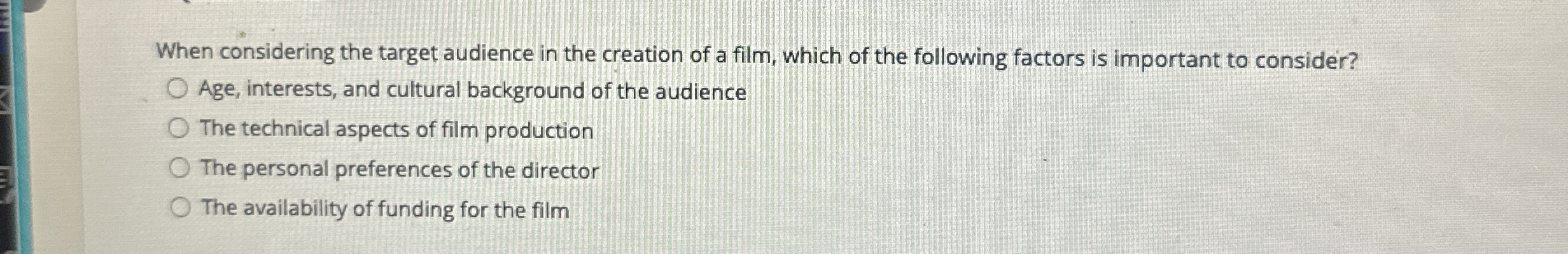 When considering the target audience in the creation | Chegg.com