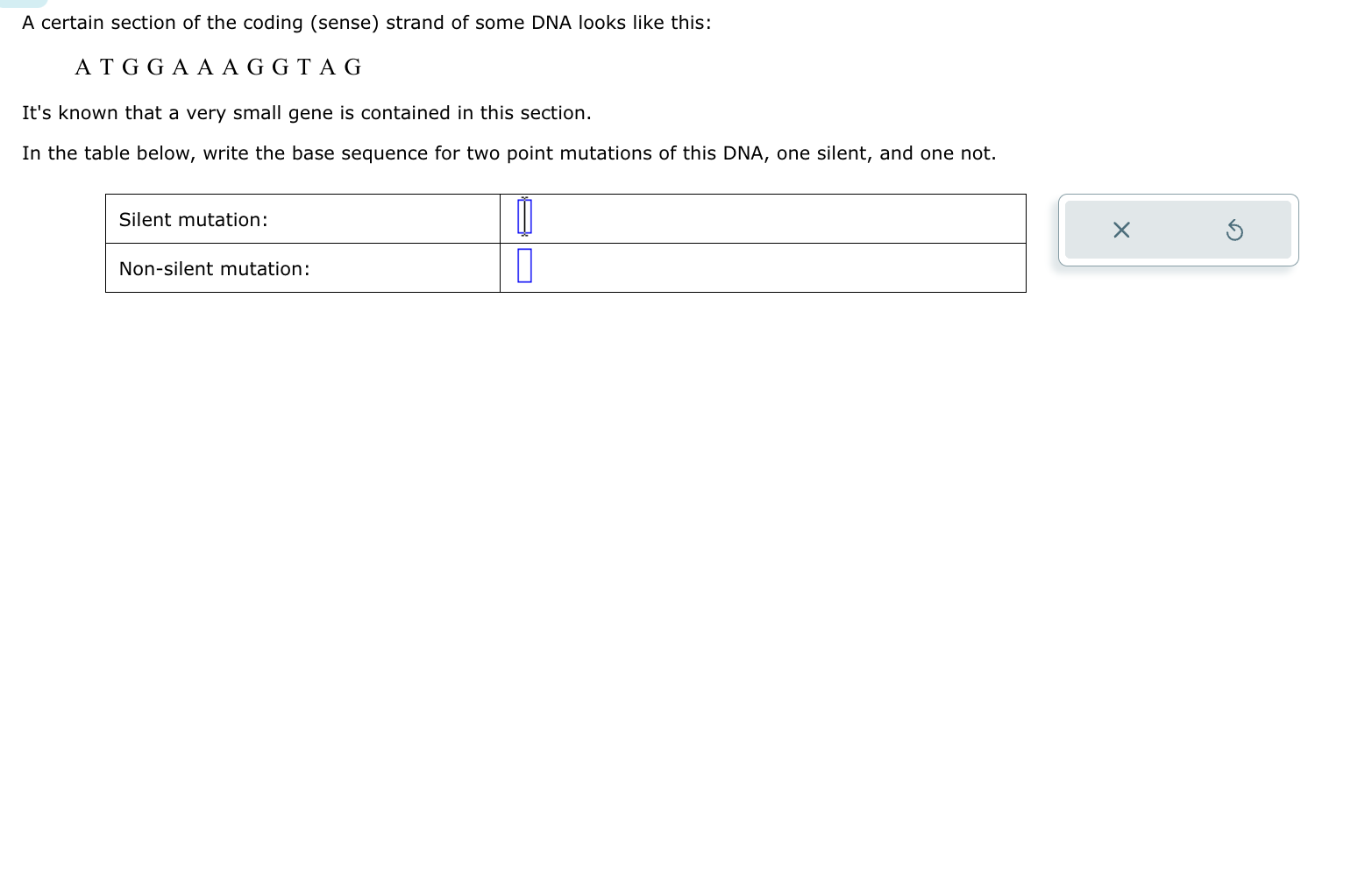 Solved A certain section of the coding (sense) ﻿strand of | Chegg.com