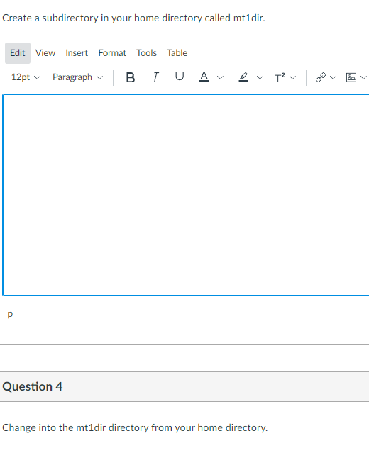 Solved Create a subdirectory in your home directory called | Chegg.com