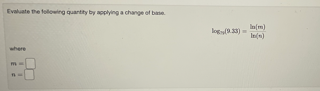 Solved Evaluate the following quantity by applying a change | Chegg.com