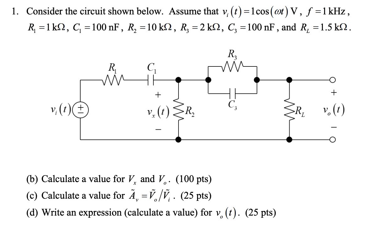 Solved Consider the circuit shown below. Assume that | Chegg.com