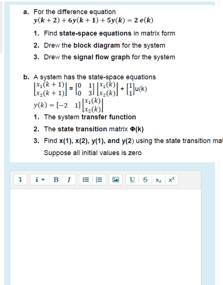 Solved a. ﻿For the difference | Chegg.com