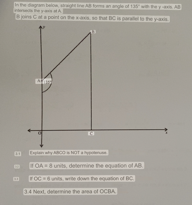 Solved In the diagram below, straight line AB ﻿forms an | Chegg.com