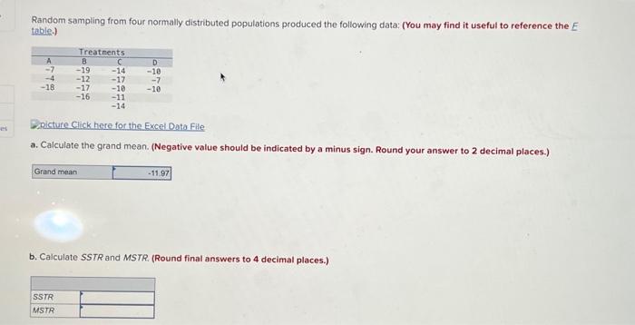 Solved Random sampling from four normally distributed | Chegg.com