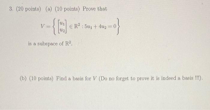 Solved 3. (20 points) (a) ( 10 points) Prove that | Chegg.com