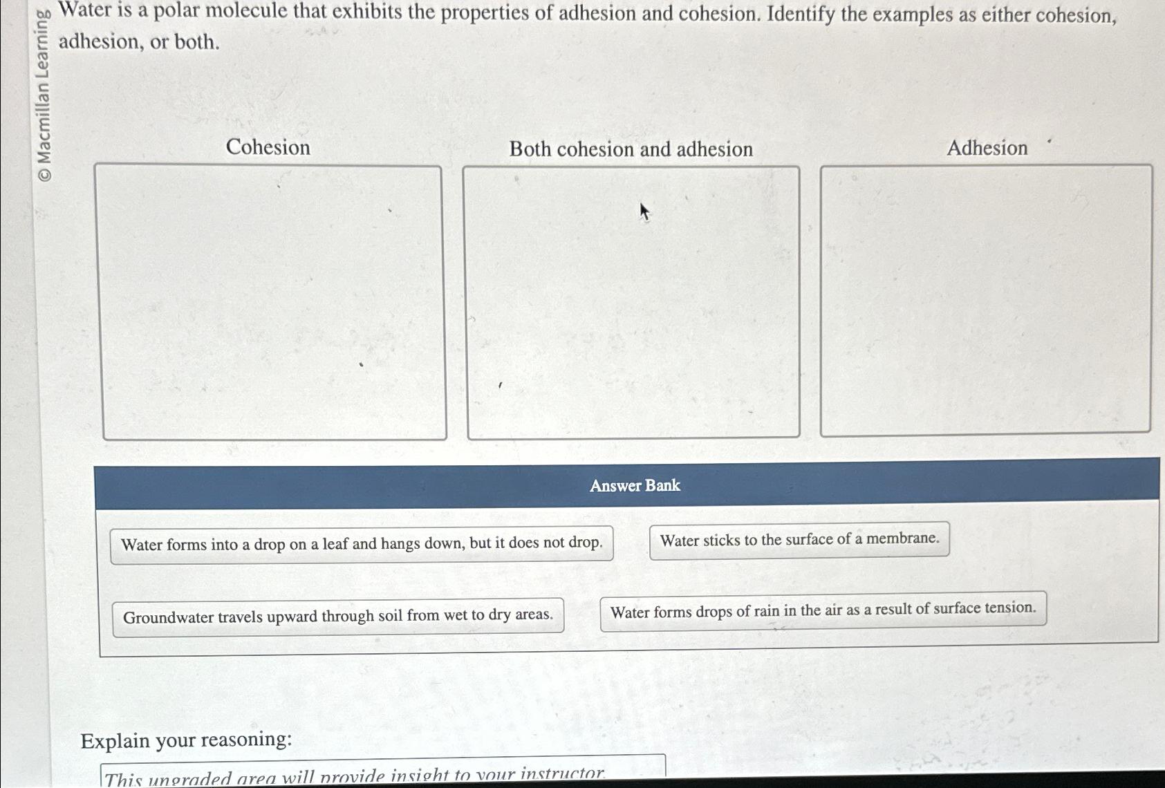 Solved W Water is a polar molecule that exhibits the | Chegg.com