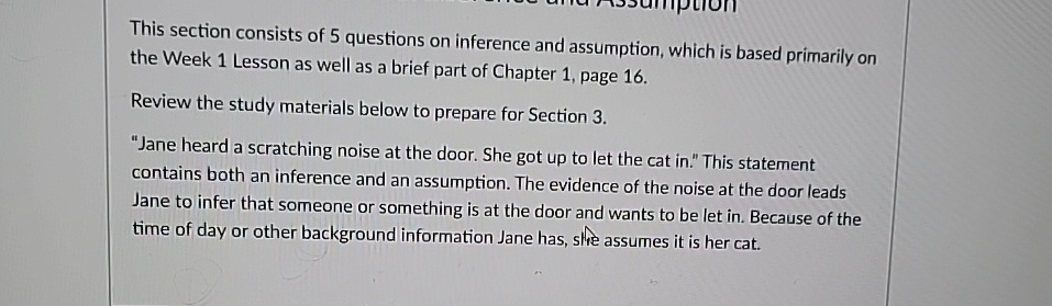Solved This section consists of 5 ﻿questions on inference | Chegg.com