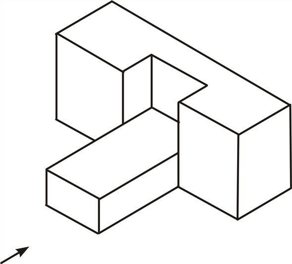 Solved: Draw the top, the front, and the right-side orthographic v... | Chegg.com