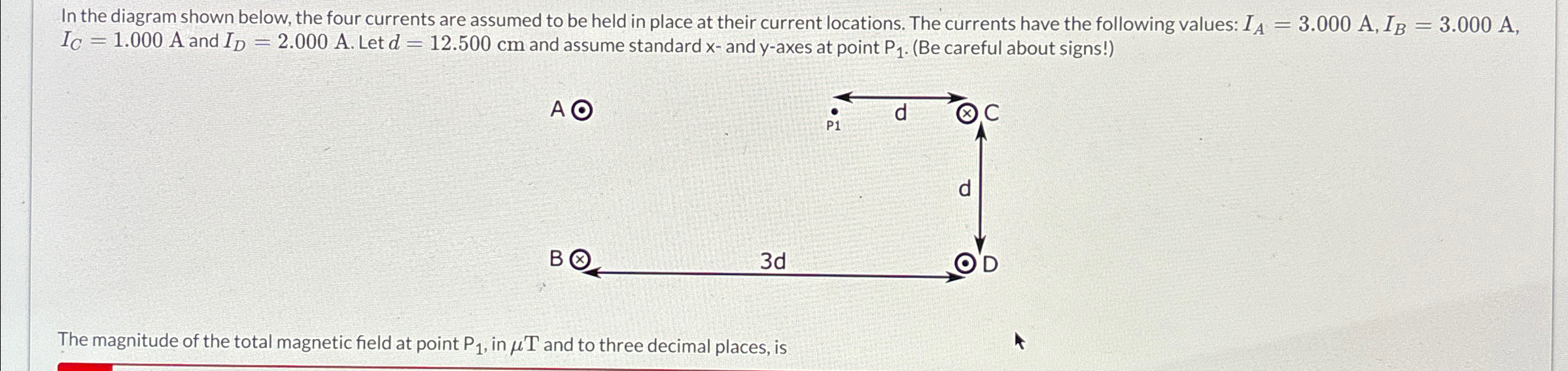 Solved In the diagram shown below, the four currents are | Chegg.com