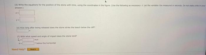 Solved (a) What are the cocrdinates of the initial position | Chegg.com