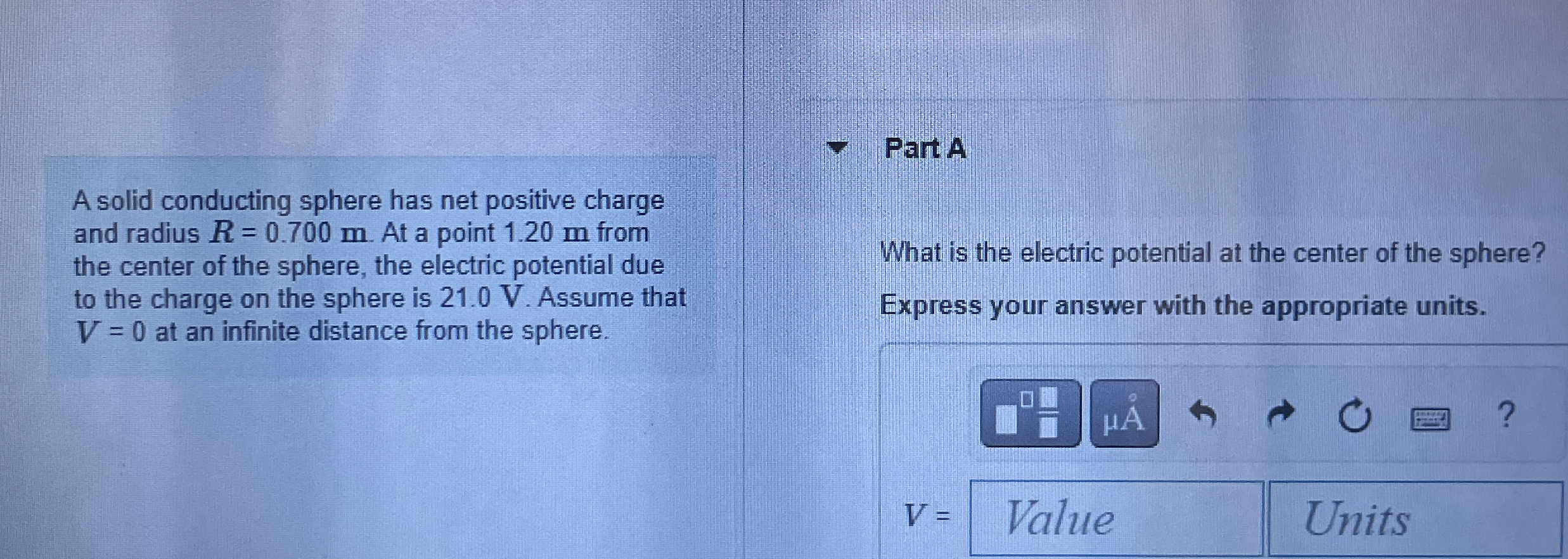 Solved A solid conducting sphere has net positive charge and | Chegg.com