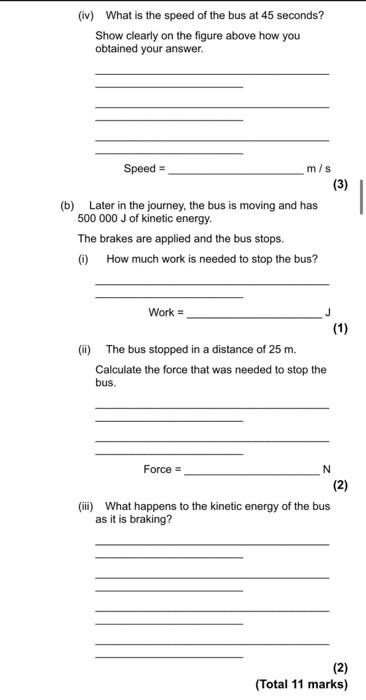 Solved Q4. A bus is taking some children to school. (a) The | Chegg.com