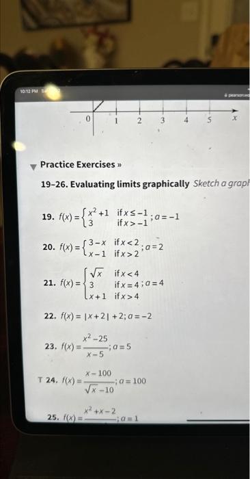 Solved 19-26. Evaluating limits graphically Sketch a grap | Chegg.com