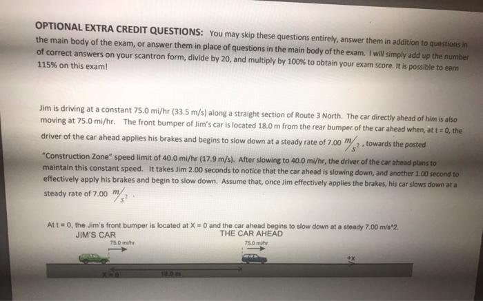 Solved OPTIONAL EXTRA CREDIT QUESTIONS: You may skip these | Chegg.com