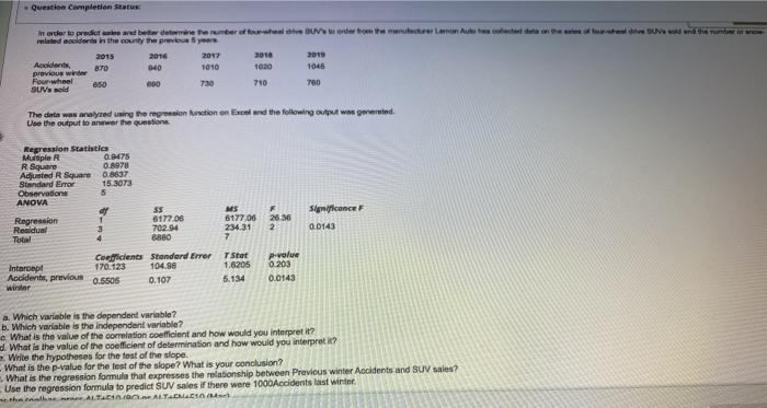 Solved Question completion Status arter to predictaber | Chegg.com Solved Question completion Status arter to predictaber | Chegg.com