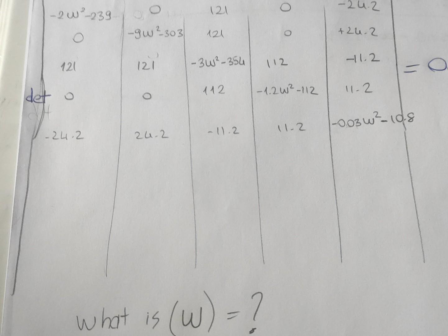 Solved is (w)= ? | Chegg.com