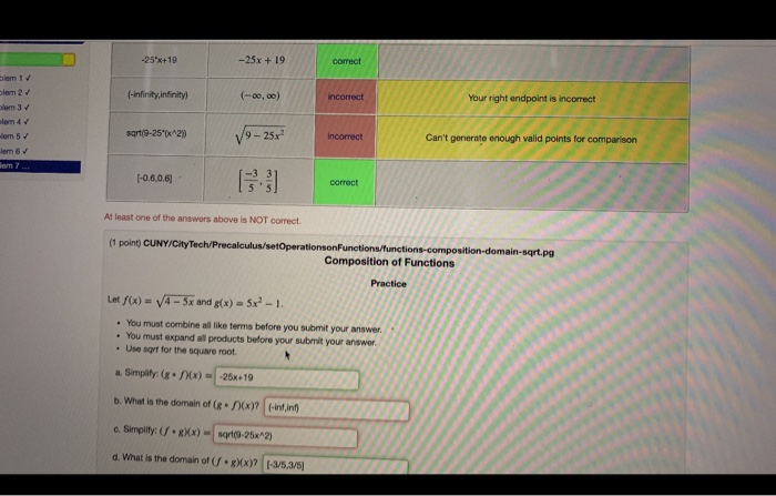 Solved -25*x+19 -25x + 19 correct blem 1 blom 2 / blem 3 | Chegg.com