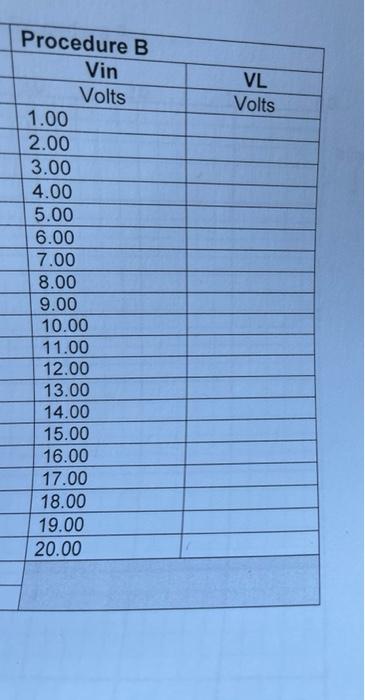 Solved Rs 330 Iz RL Vin VZ 1K 00-20V 1N751 Figure 2: Zener | Chegg.com