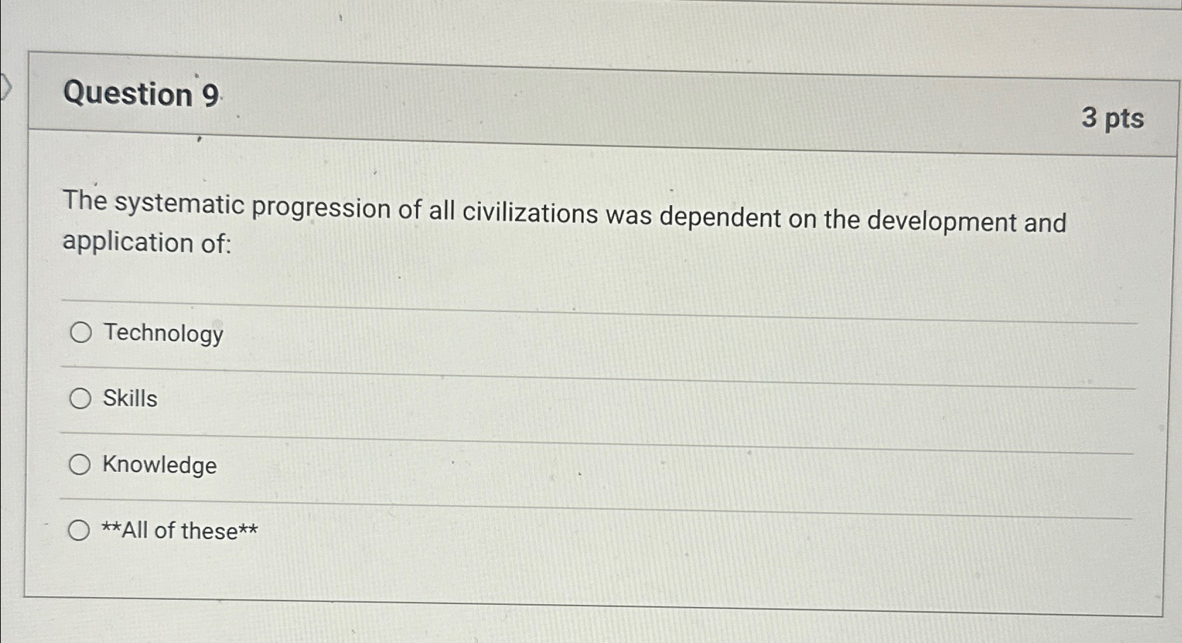 Solved Question 93 ﻿ptsThe systematic progression of all | Chegg.com