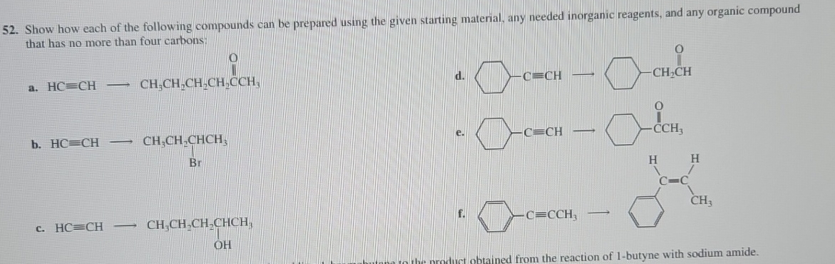 Solved Show how each of the following compounds can be | Chegg.com