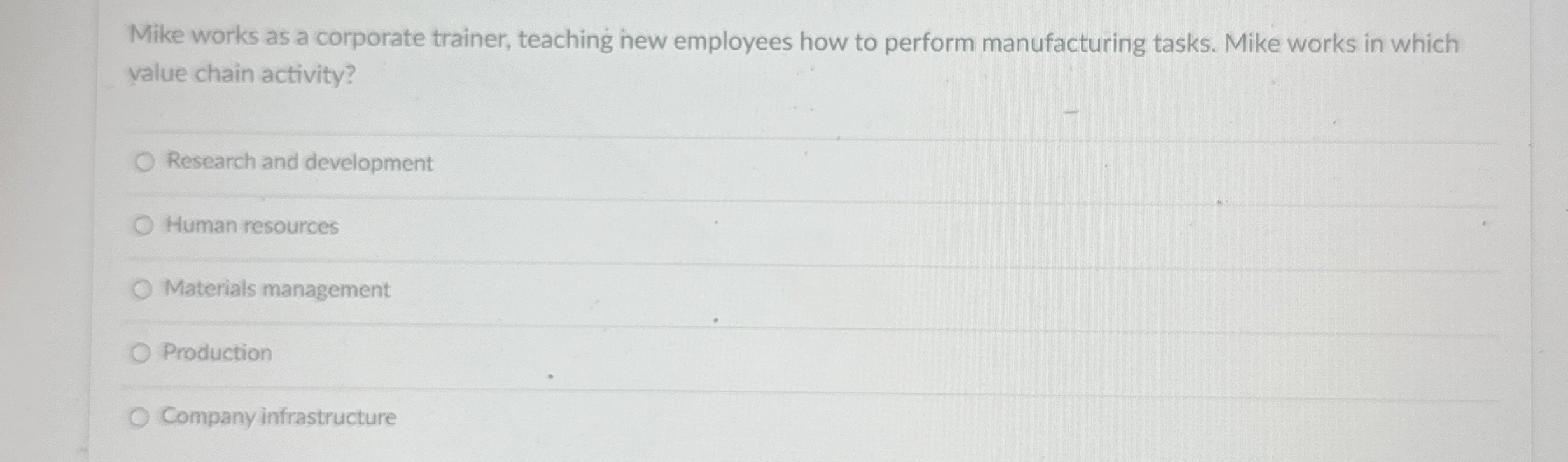 Solved Mike works as a corporate trainer, teaching hew | Chegg.com