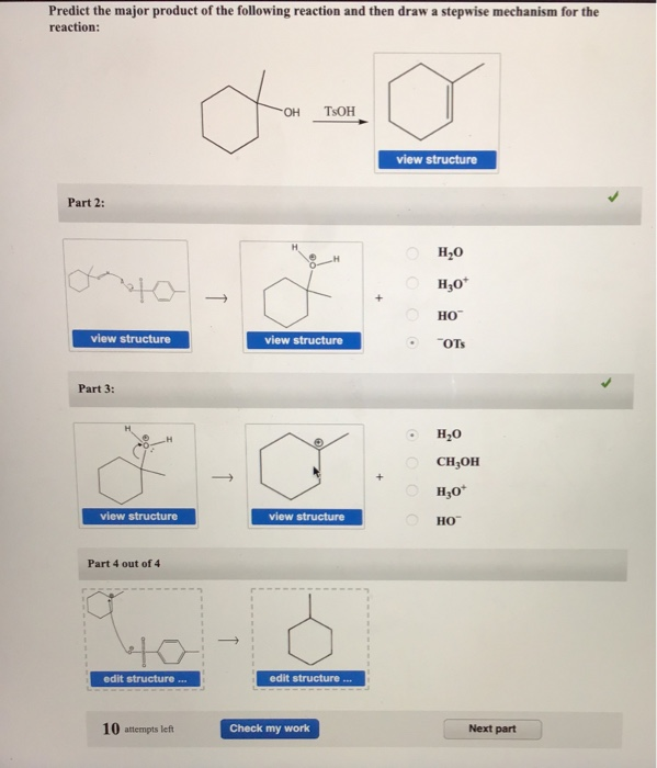Solved Predict the major product of the following reaction | Chegg.com