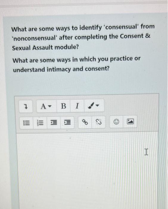 Solved What are some ways to identify 'consensual' from | Chegg.com