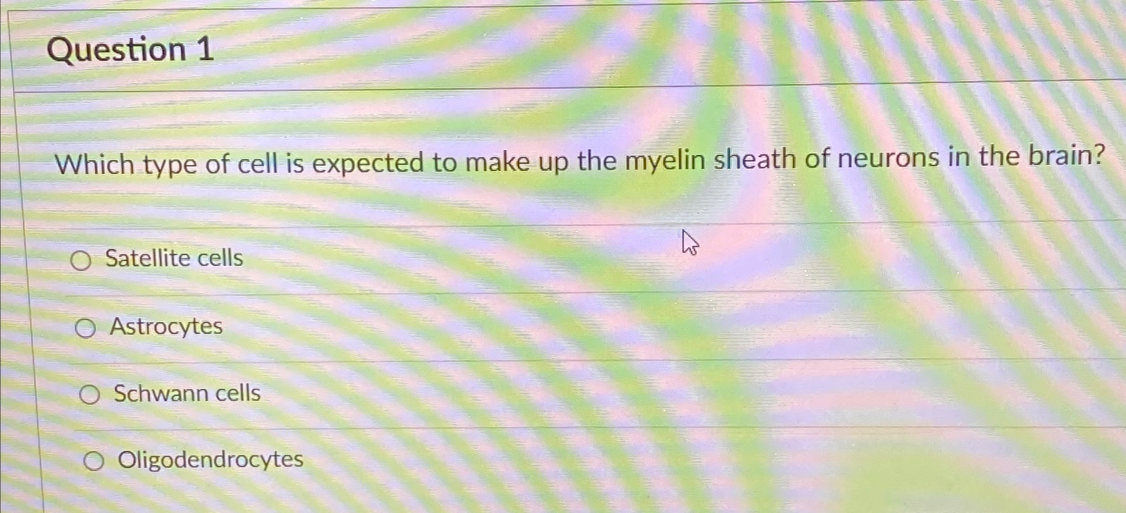 Solved Question 1Which type of cell is expected to make up | Chegg.com